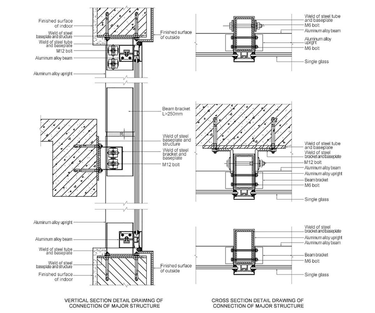 Thermal Insulated 2017 Hotel Lobby Glass Wall - PRANCE
