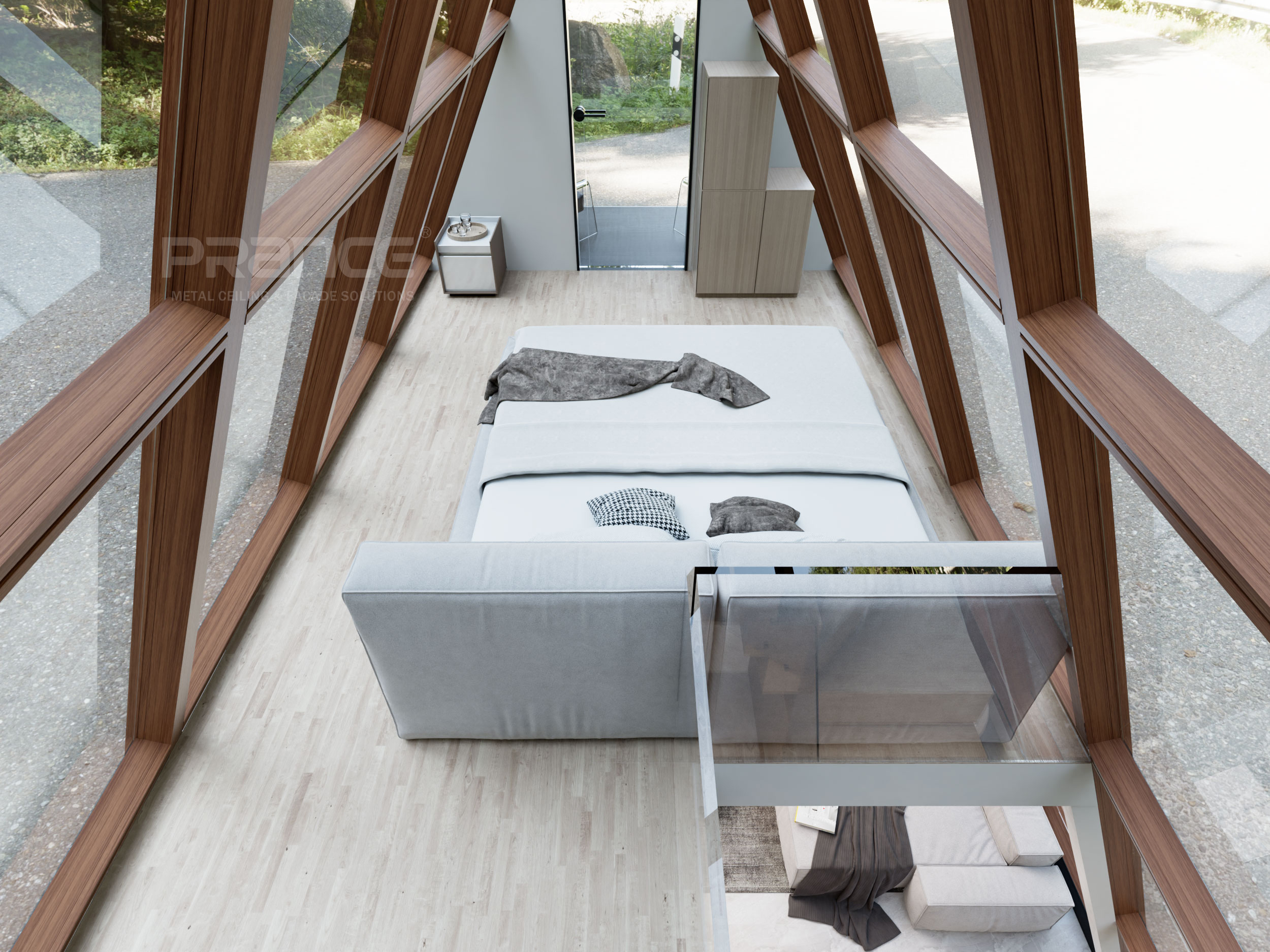 Aluminum Modular A Frame House Manufacturers - PRANCE