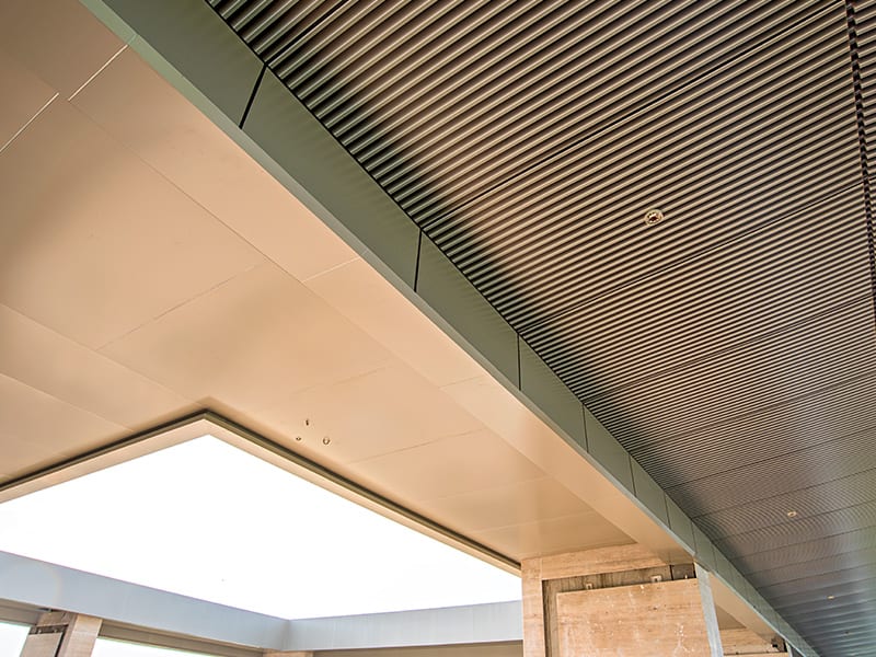 Metal Look Ceiling Tile Vs Gypsum Board Ceilings