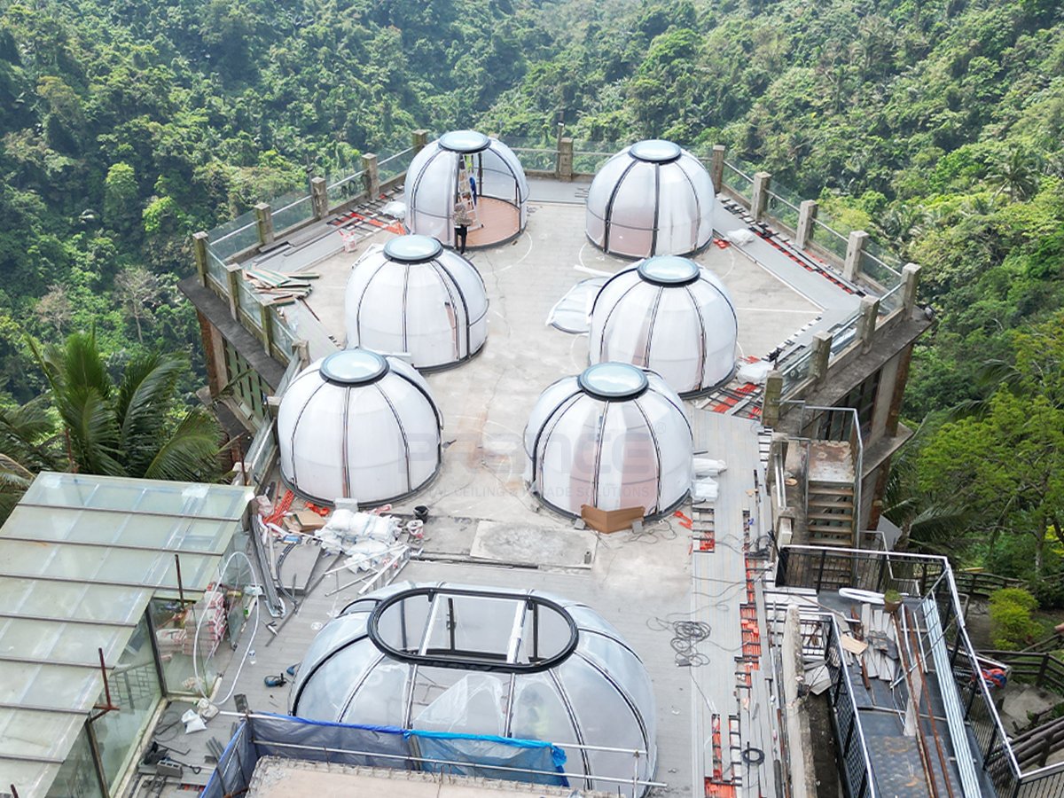 Proyecto de solárium con cúpula del Hotel Alta D' Tagaytay, Filipinas | PRANCE