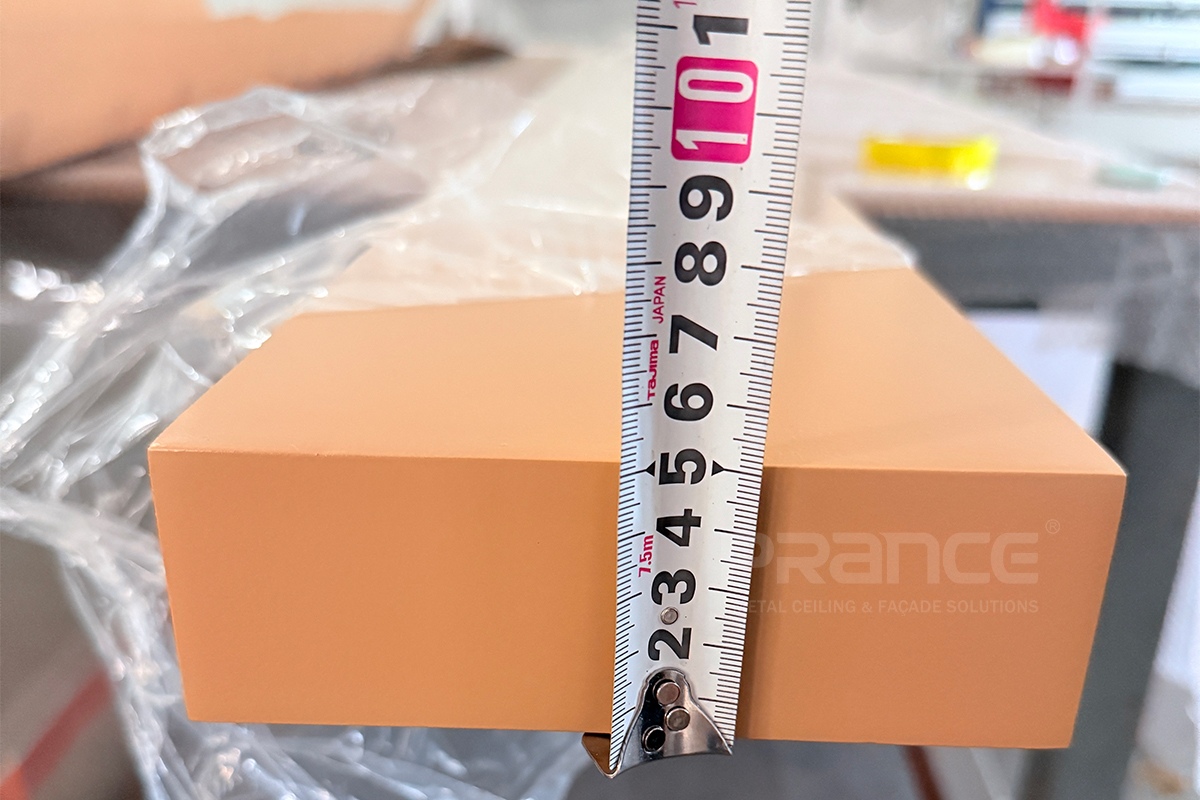 Belize International Building Square Profile Baffle Facade Project | PRANCE