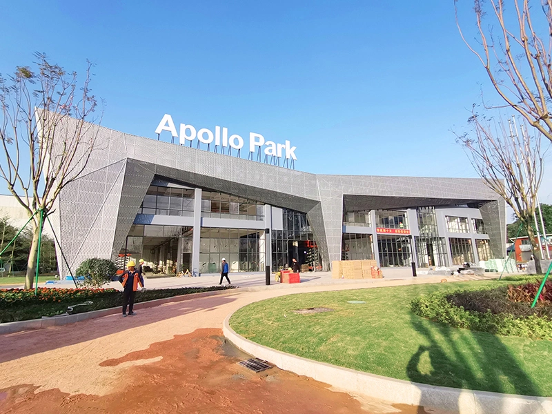 Projeto de fachada do Parque Apollo Baidu, em Guangzhou, China