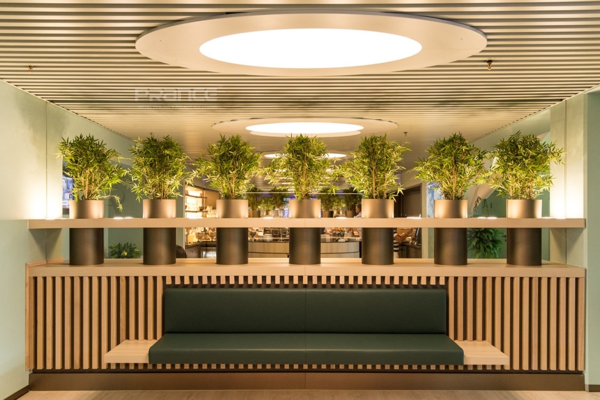 Curacao Hato International Airport VIP Lounge U-baffle Ceiling Project
