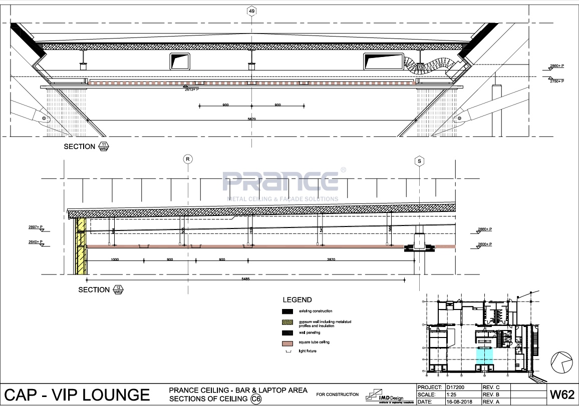 Proyek Plafon U-baffle Lounge VIP Bandara Internasional Curacao Hato