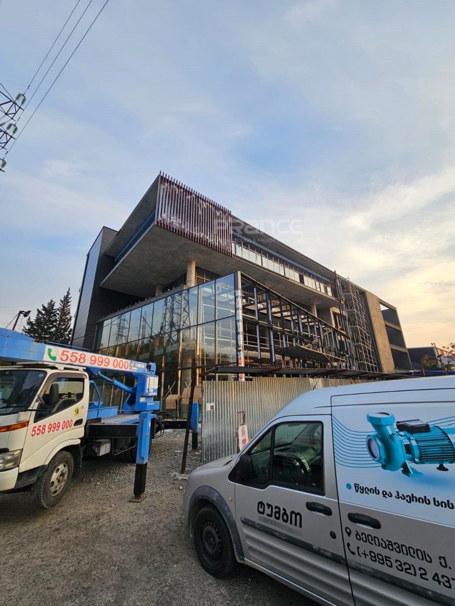 Georgia Aluminum Square Profile Baffle Facade Project