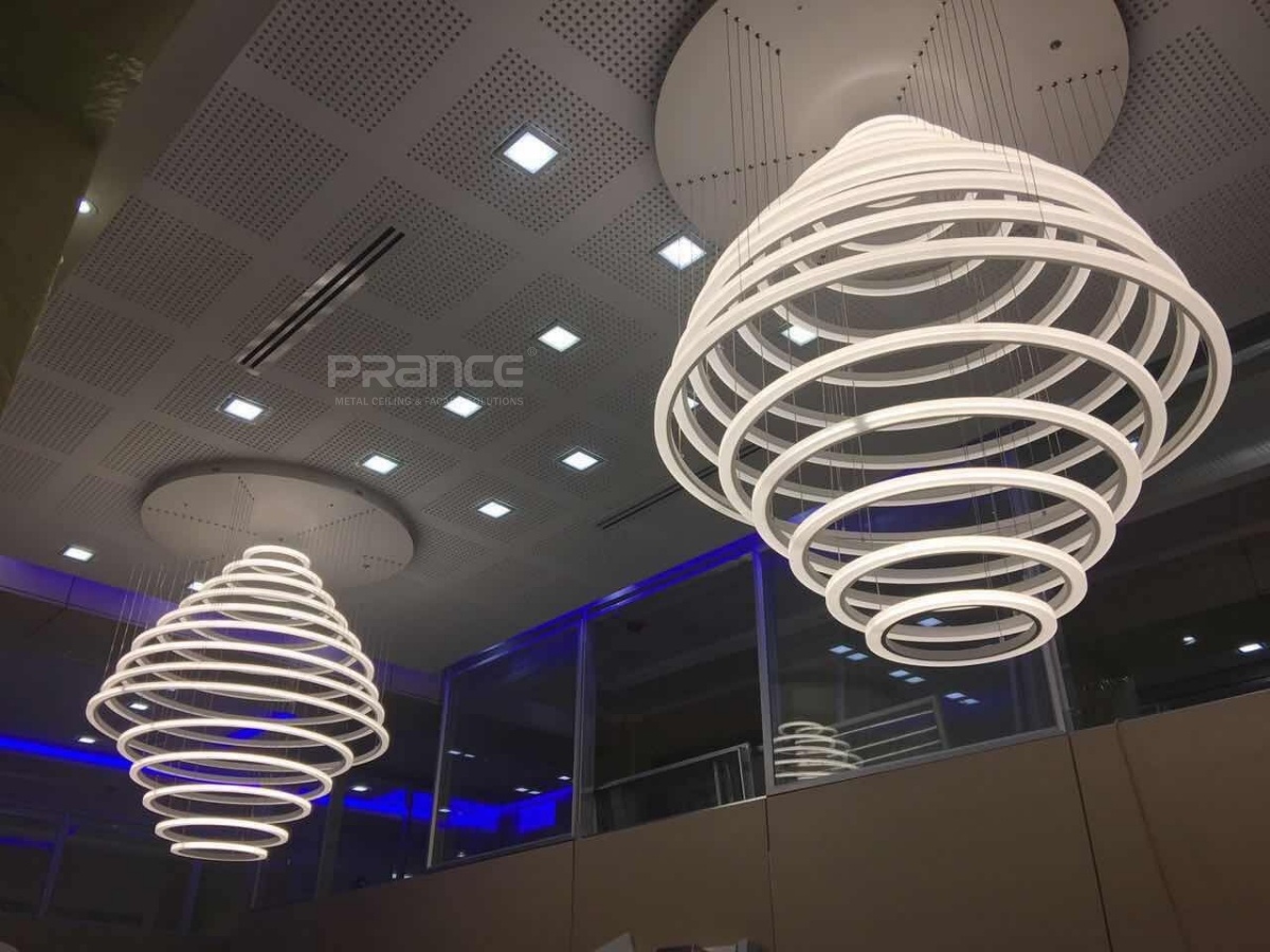 Libya Bank Hall Aluminum Lay-in Ceiling Project | PRANCE
