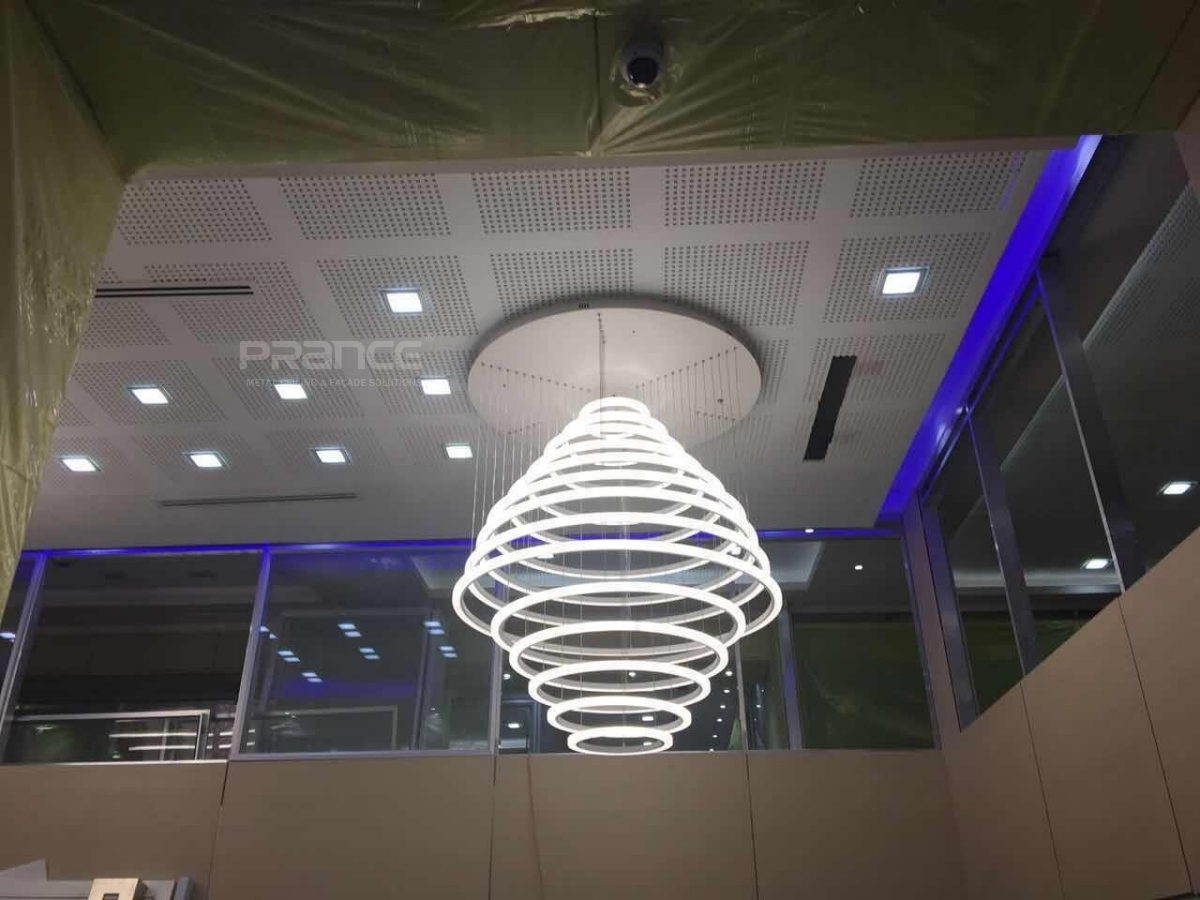 Libya Bank Hall Aluminum Clip-in Ceiling Project | PRANCE